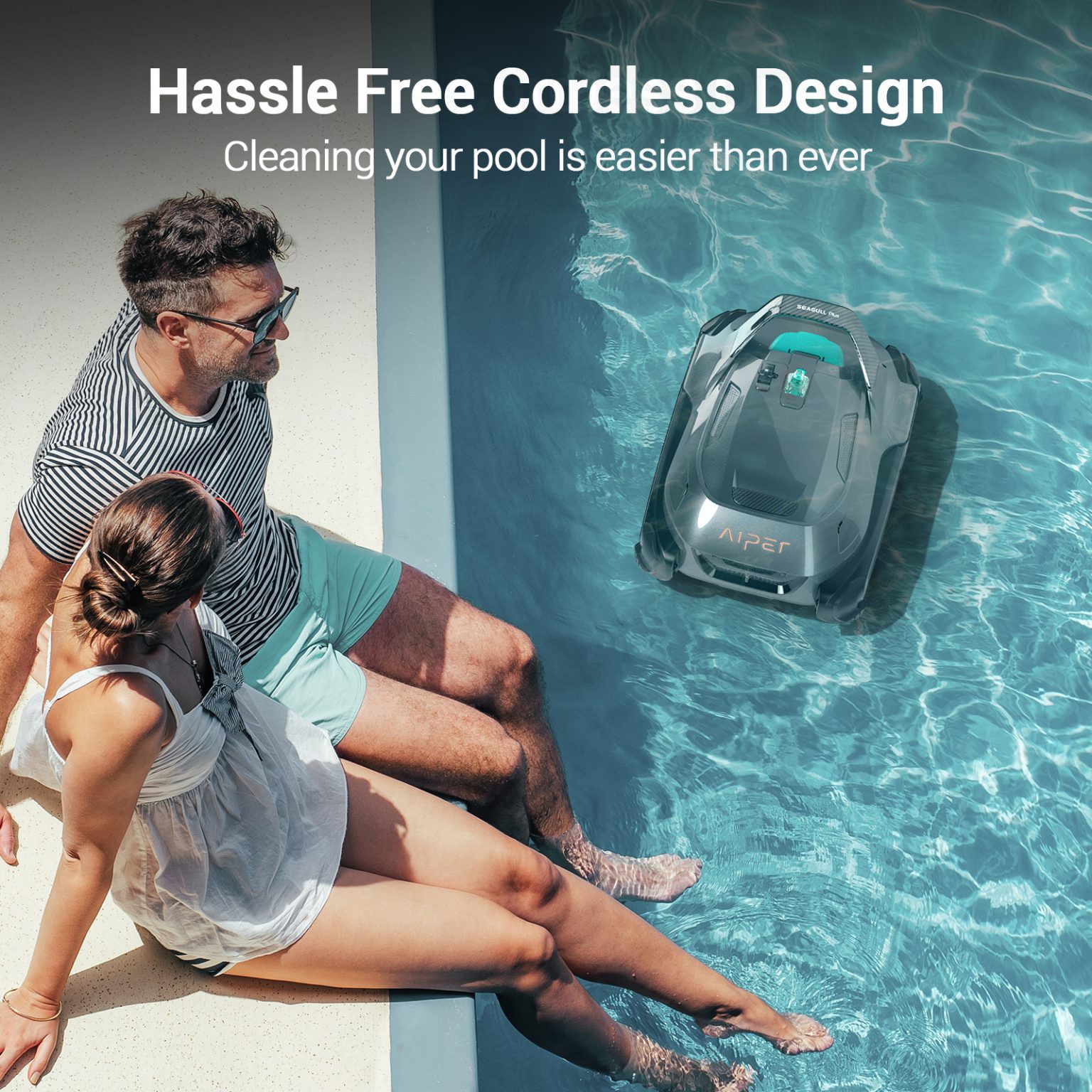 Aiper Seagull Plus Cordless Robotic Pool Cleaner - RoboLodge